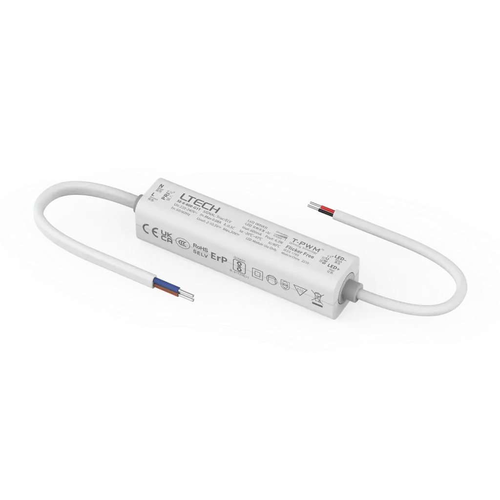 LTECH LTSYS Driver CC TRIAC 1CH 600mA 6W - SE-6-600-G1T